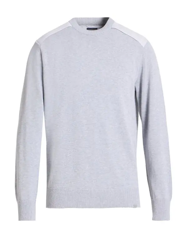 Paul & Shark Light Cotton & Linen Crewneck Sweater - Grey