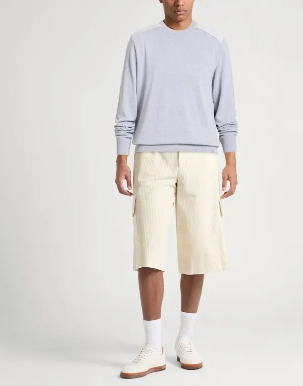 Paul & Shark Light Cotton & Linen Crewneck Sweater - Grey