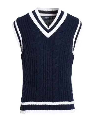 DRUMOHR Cable Knit Cotton Vest - Blue