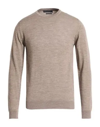 DANIELE FIESOLI Merino Wool Crewneck Sweater - Beige