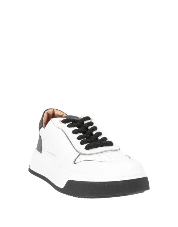 ALEXANDER SMITH Leather Low-top Sneakers With Glitter Detail