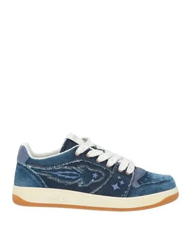 ENTERPRISE JAPAN Sneakers Size Cow Leather, Textile Fibers - Blue