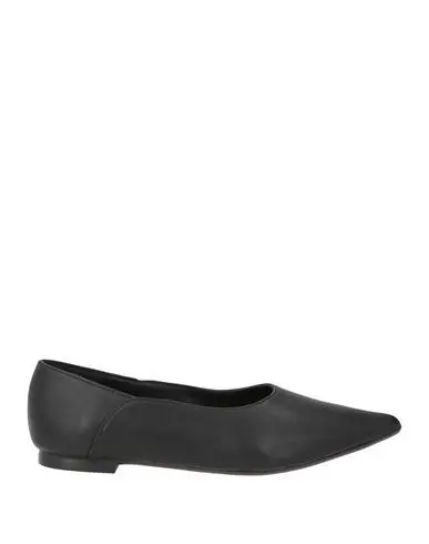 CastaÑer Ballet Flats In Burgundy Leather - Black