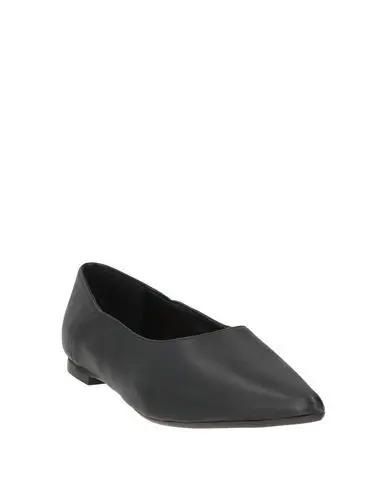 CastaÑer Ballet Flats In Burgundy Leather - Black