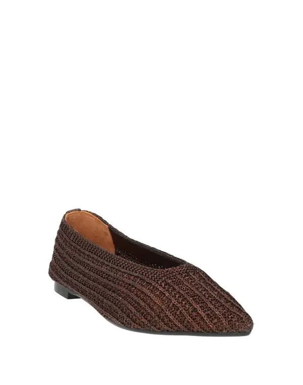 CastaÑer Textile Fibers Ballet Flats - Yellow