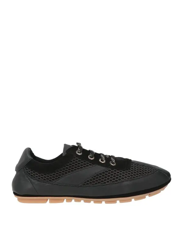 CastaÑer Leather And Vegetable Fiber Lace-up Sneakers