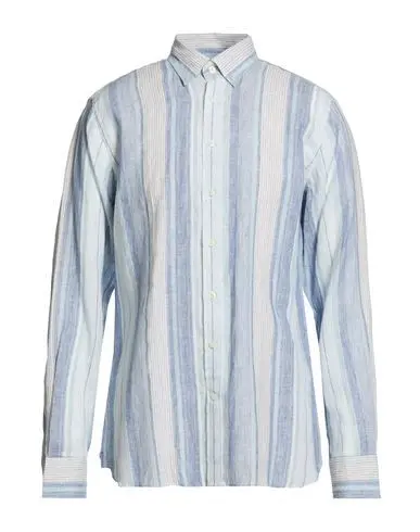 HACKETT Shirt Size Linen - Blue