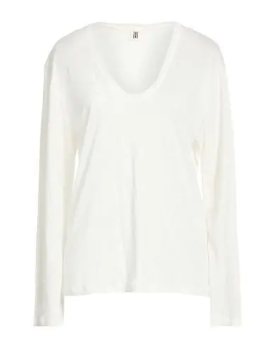 BY MALENE BIRGER Lyocell And Linen T-shirt - Ivory