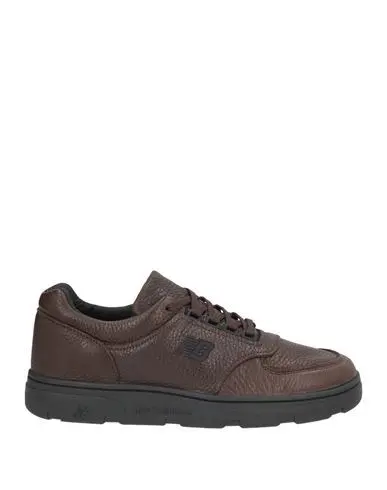 NEW BALANCE Dark Leather Lace-up Sneakers - Brown