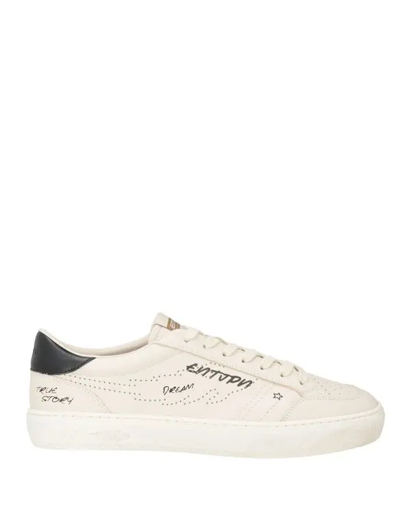 ENTERPRISE JAPAN Calfskin And Cow Leather Sneakers