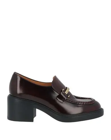 TOD'S Loafers Burgundy Size Leather - Red