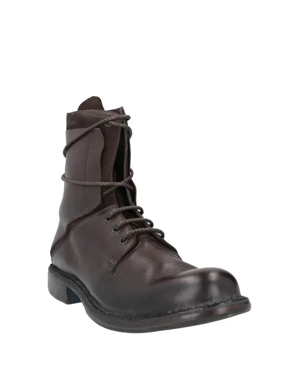 Moma Dark Calfskin Lace-up Ankle Boots