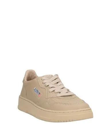 AUTRY Light Brown Leather Lace-up Low-top Sneakers
