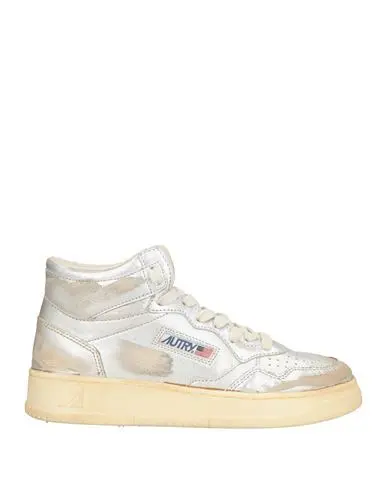 AUTRY Sneakers Size Leather - Silver