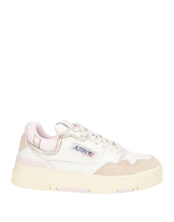 AUTRY Sneakers In Leather And Textile Fibers - Ivory