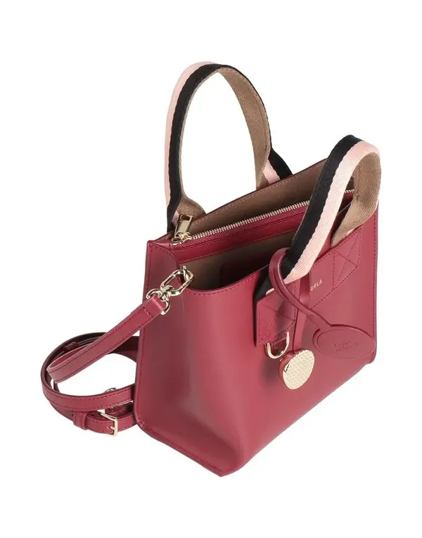 Furla Leather Tote Bag - Burgundy