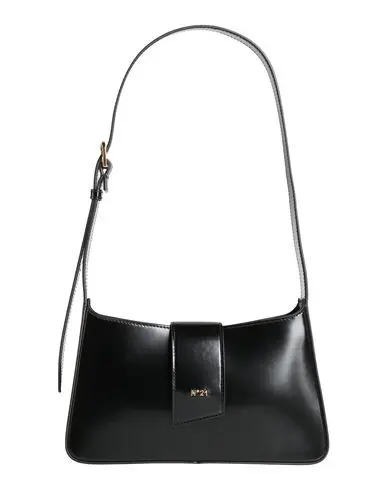 N°21 Leather Shoulder Bag - Black