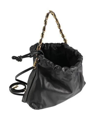 N°21 Leather Bucket Bag With Chain Top Handle