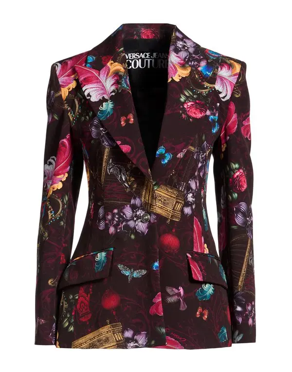 Versace Blazer Size Polyester, Elastane