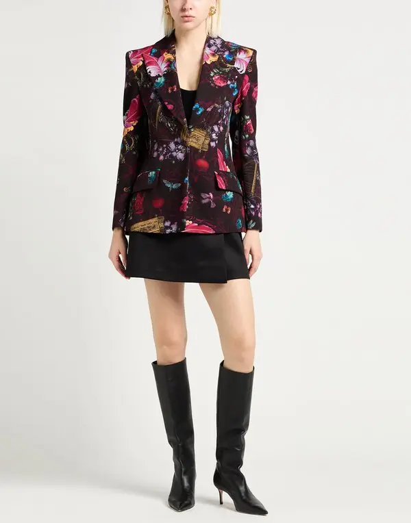 Versace Blazer Size Polyester, Elastane