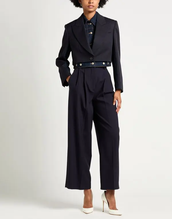 Alexander McQueen Jacket Midnight Size Wool, Cotton