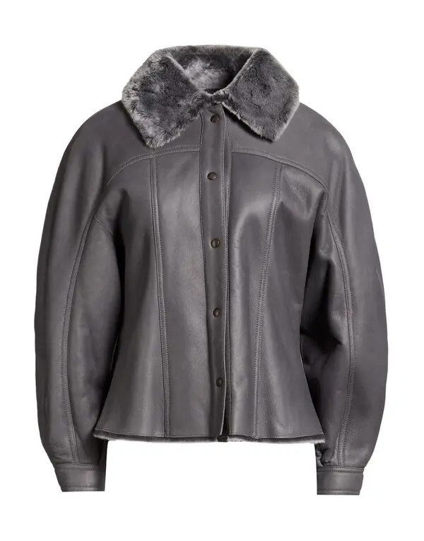 Alberta Ferretti Jacket Lead Size Lambskin