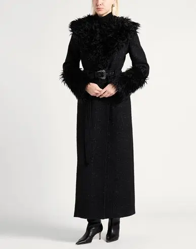 Versace Belted Tweed Coat