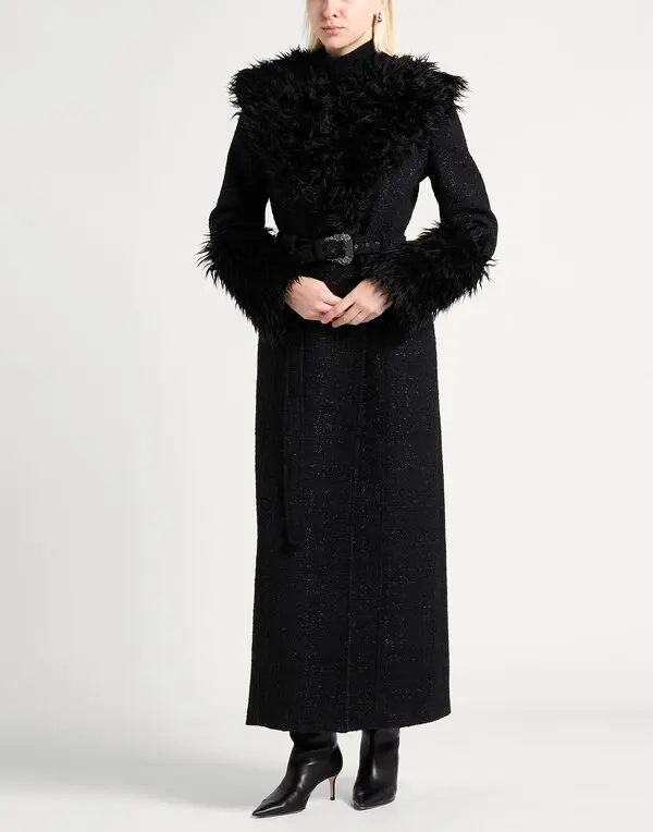 Versace Belted Tweed Coat