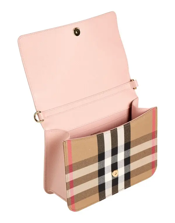 Burberry Light Calfskin Cross-body Bag - Pink