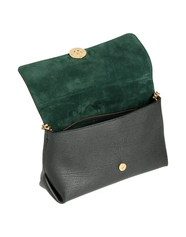 Burberry Calfskin Flap Bag - Grey