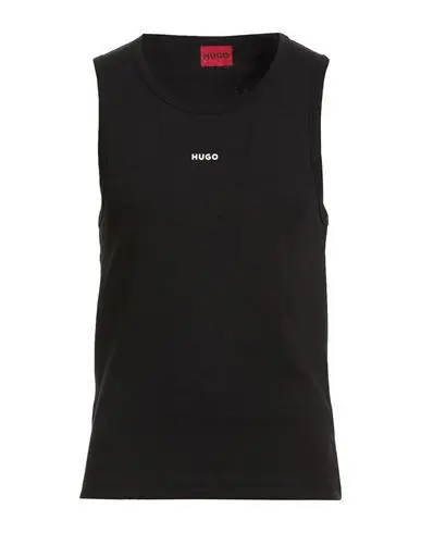 Hugo Tank Top Size Cotton, Elastane - Black