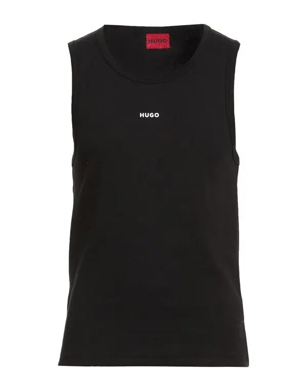 Hugo Tank Top Size Cotton, Elastane - Black