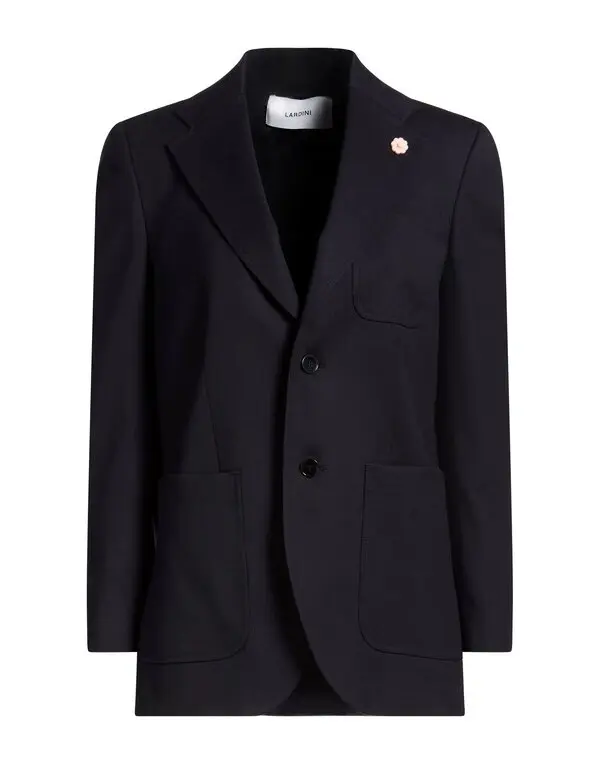 LARDINI Blazer Midnight Size Wool, Elastane