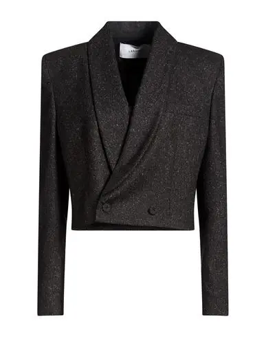 LARDINI Blazer Size Wool, Polyester, Acrylic, Silk, Elastane - Black