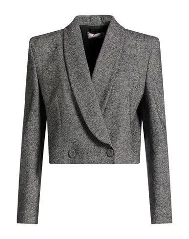 LARDINI Double-breasted Blazer In Wool, Polyester, Acrylic, Silk, And Elastane - Grey