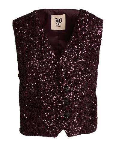 ANIYE BY Embellished Sequined Tailored Vest - Plum