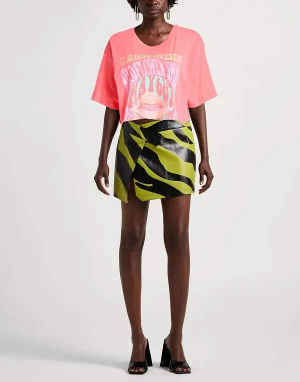 8PM Cotton Elastane Graphic Print Cropped T-shirt
