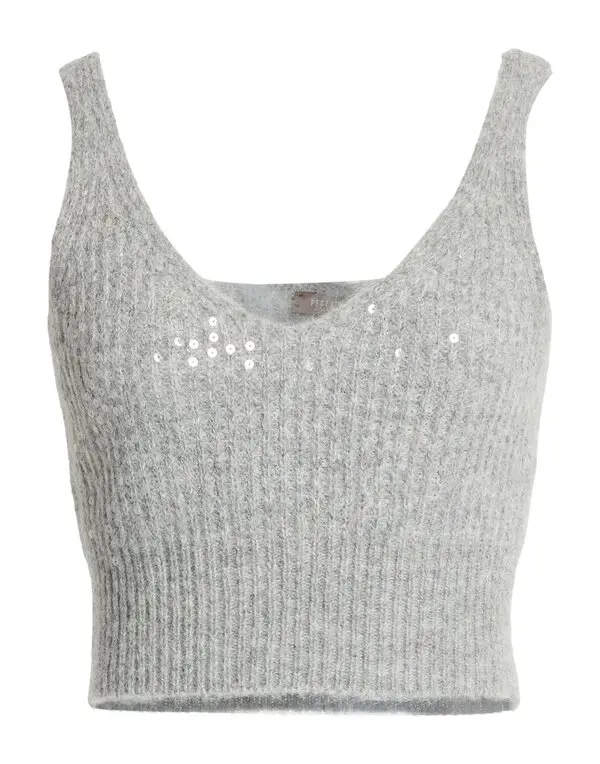 Peserico Pesirico Light Alpaca Wool Blend Sequin Embellished Knit Top