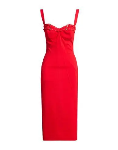 Versace Midi Bodycon Dress - Red