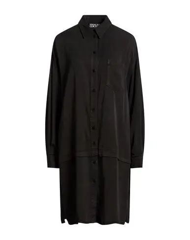 Versace Lyocell Mini Shirt Dress - Grey