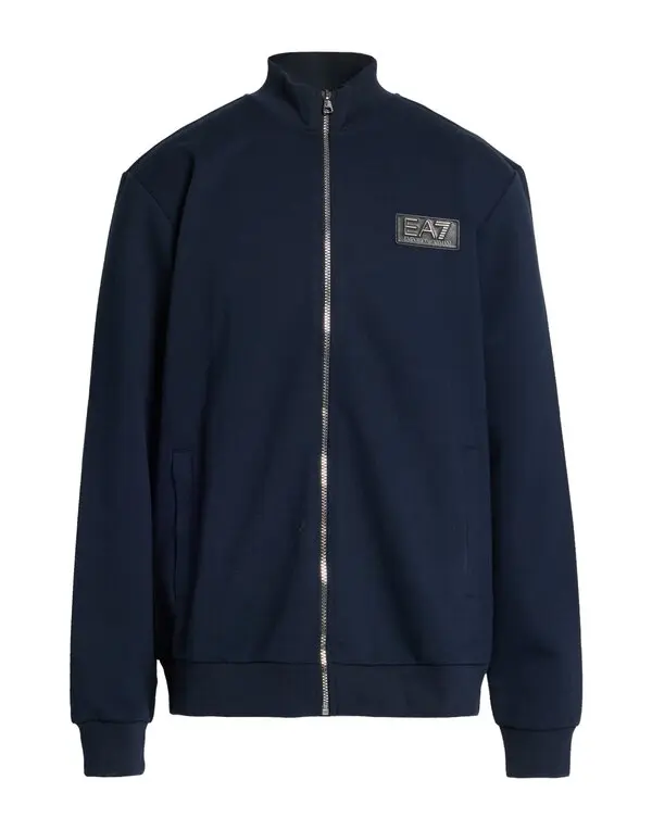 EA7 Sweatshirt Midnight Size Polyester, Cotton