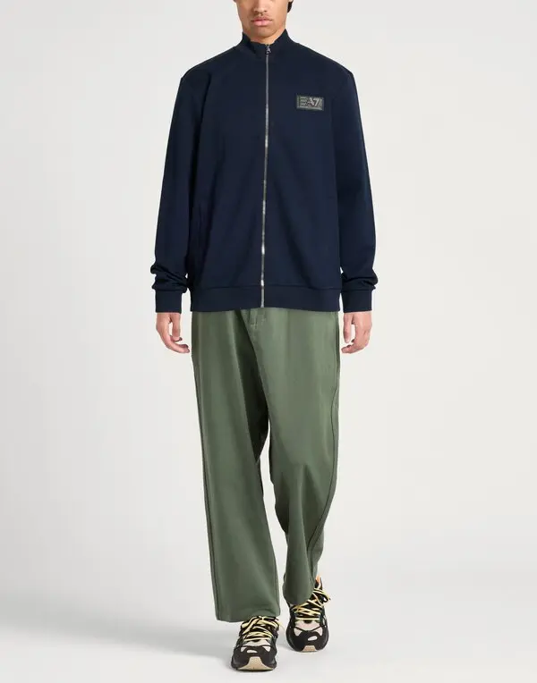 EA7 Sweatshirt Midnight Size Polyester, Cotton