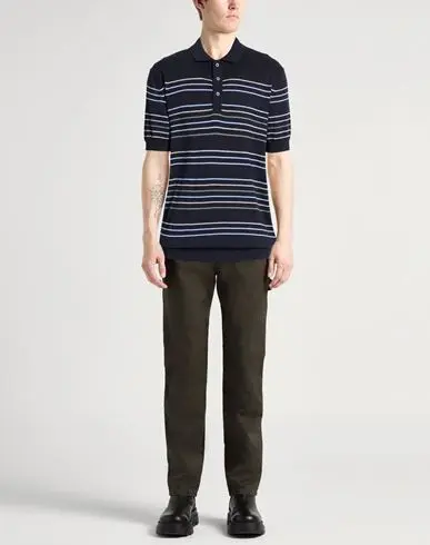 Paul & Shark Midnight Cotton Cashmere Striped Polo