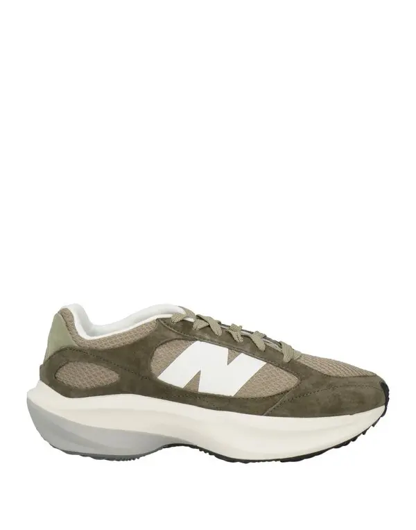NEW BALANCE Wrptd Leather & Textile Sneakers - Green