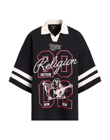 True Religion Polo Shirt Size Cotton, Polyester - Black