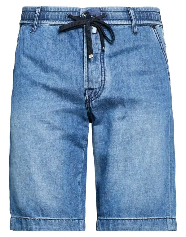 JACOB COHЁN Denim Lyocell And Linen Blend Shorts