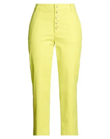 DONDUP Pants Lime Size Cotton, Elastane - Green