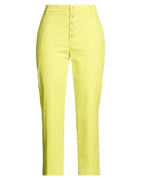 DONDUP Pants Lime Size Cotton, Elastane