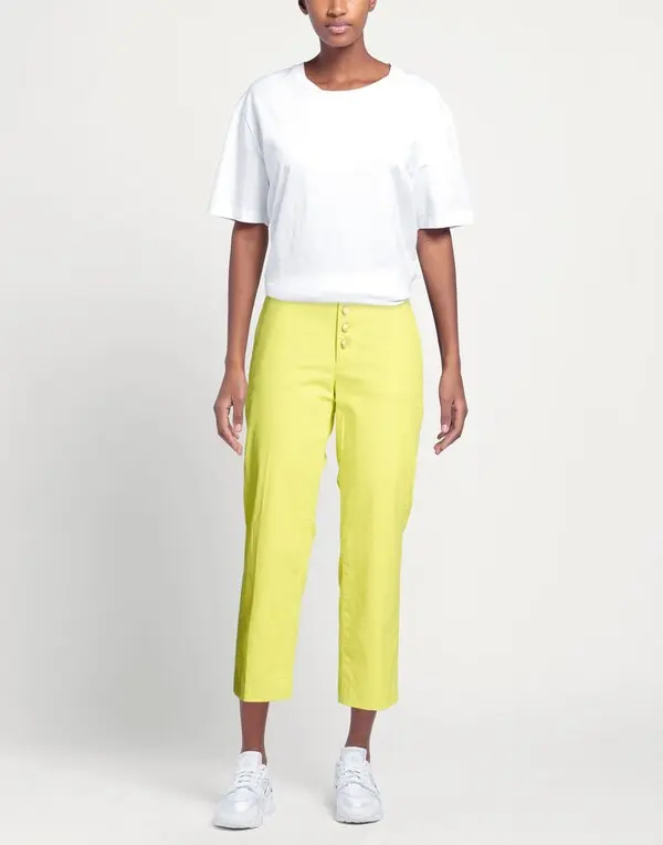 DONDUP Pants Lime Size Cotton, Elastane