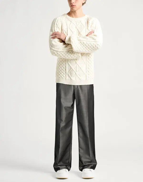FERRAGAMO Pants Size Silk, Mohair Wool